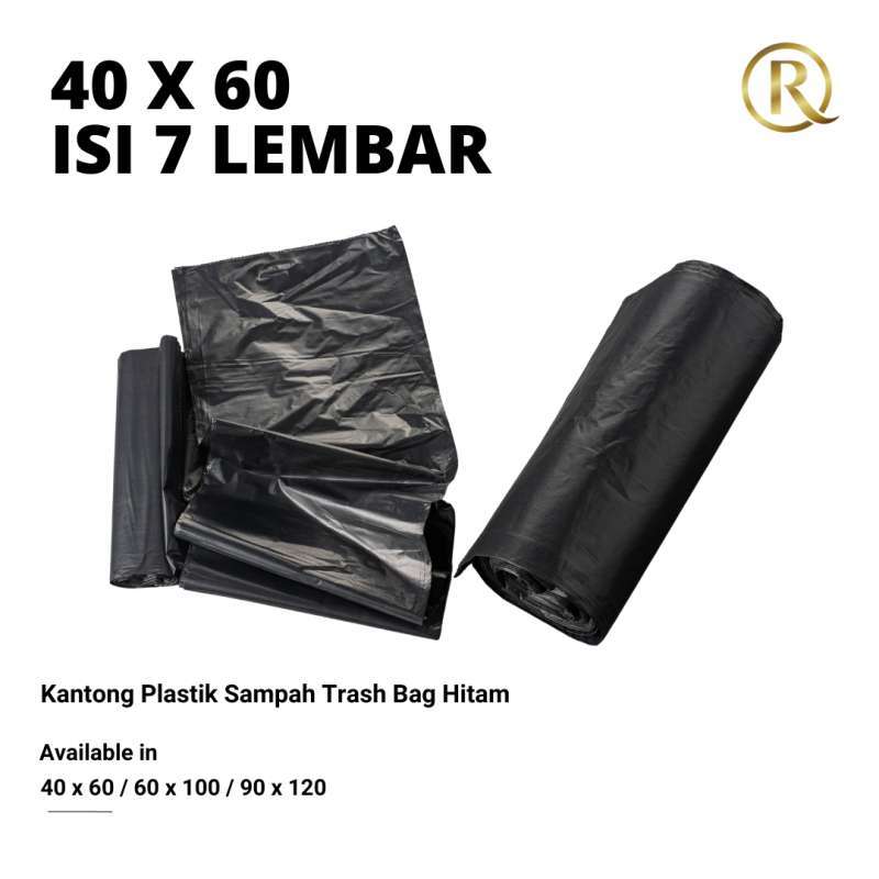 Promo Kantong Plastik Sampah Trash Bag Hitam Diskon 60% Di Seller ...