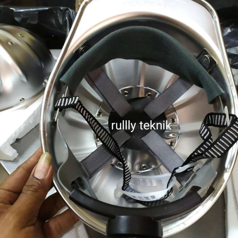 Jual Helm Proyek Alumunium Safety Silver/ Safety Helmet Alumunium ...