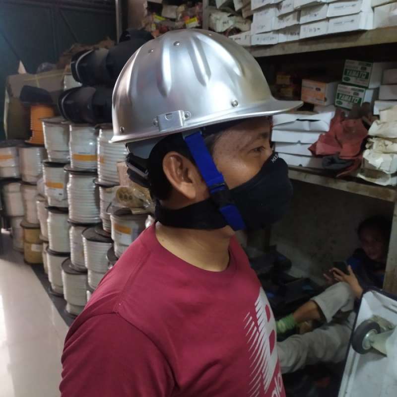 Jual Helm Proyek Alumunium Safety Silver/ Safety Helmet Alumunium ...