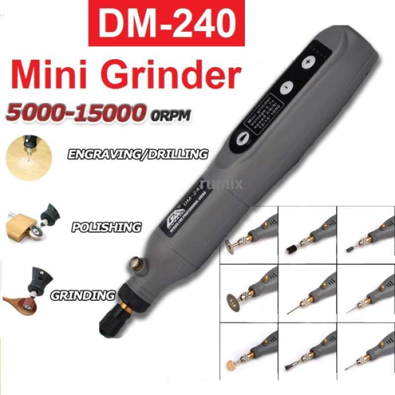Promo Grinder Mini Listrik Cordless Bor Mini Set 3 Kecepatan Grinding Mesin Diskon 23% di Seller ...