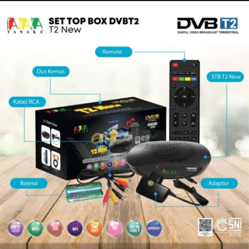 Jual Set Top Box Tv Tanaka T2 Sniper Original, Murah & Diskon Agustus 2024 | Blibli