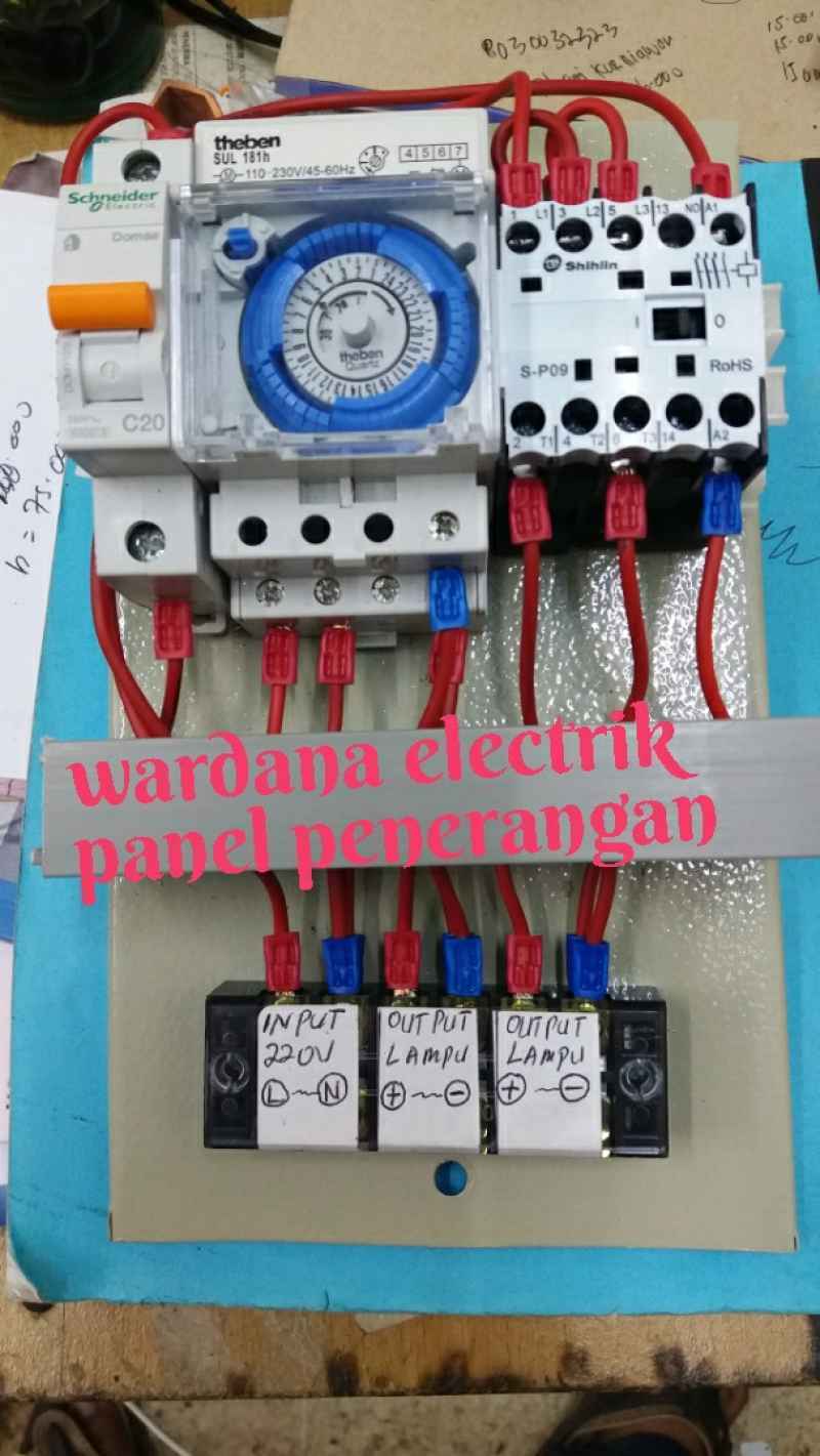 Promo Panel Penerangan Lampu Otomatis 24jam Panel Timer Theben Diskon