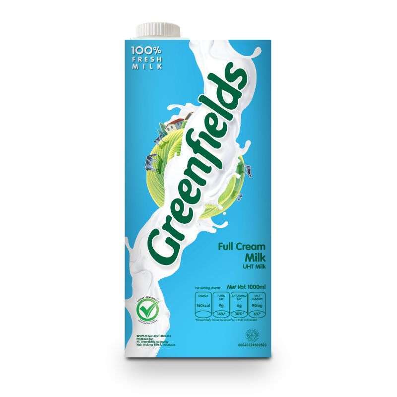 Promo Greenfields Uht Milk Full Cream [950 Ml/2 Pcs] Diskon 23% Di ...