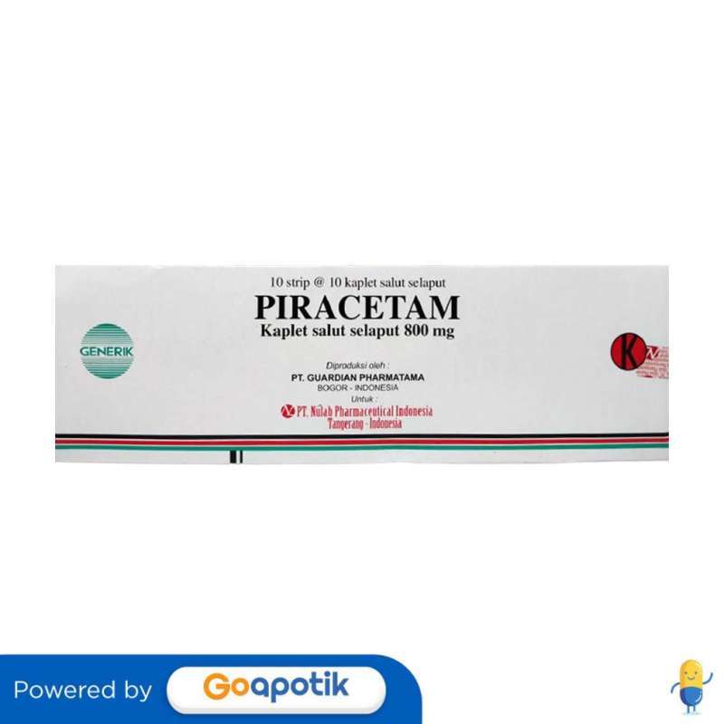 Jual PIRACETAM NULAB 800 MG BOX 100 KAPLET di Seller Apotek Andara ...