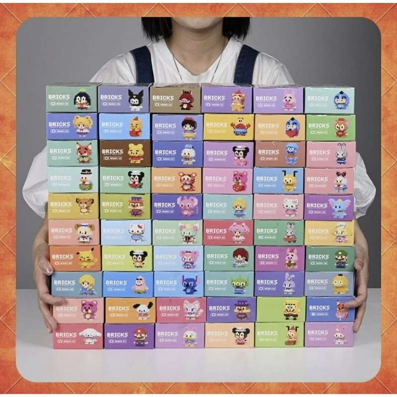 Promo [047]DIY Bricks Mini Toys Model Kartun Building Blok Nano Block ...