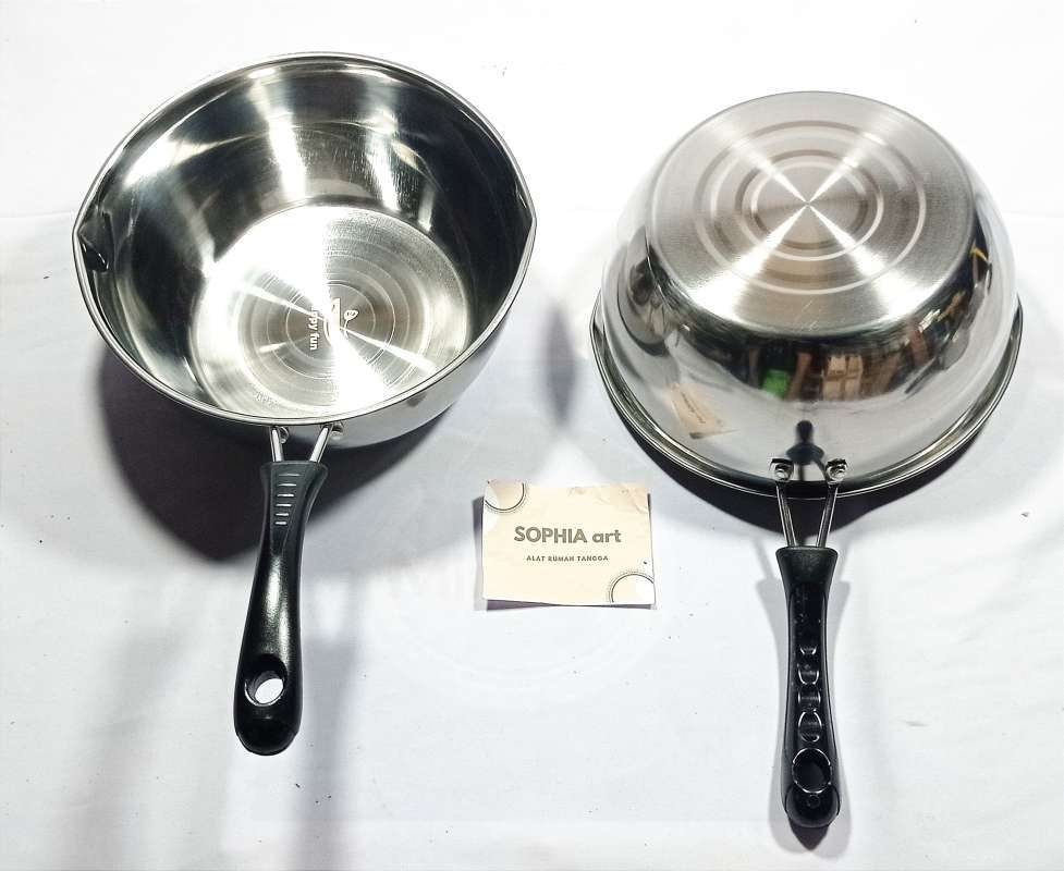 Jual PANCI STAINLESS REBUS MIE AIR SUSU SAUCE PAN - STAINLES SUSU 18 di ...