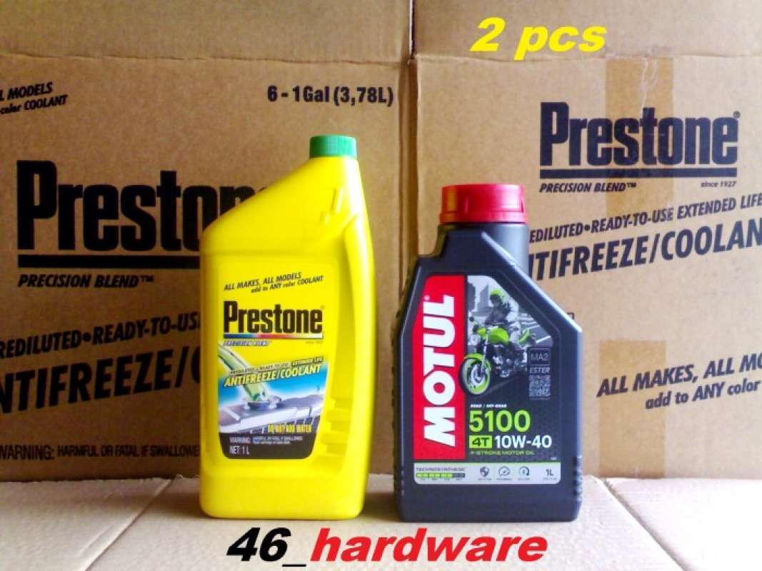 Promo Baru Prestone Antifreeze Coolant 1L Air Radiator Motul 5100 Ester ...