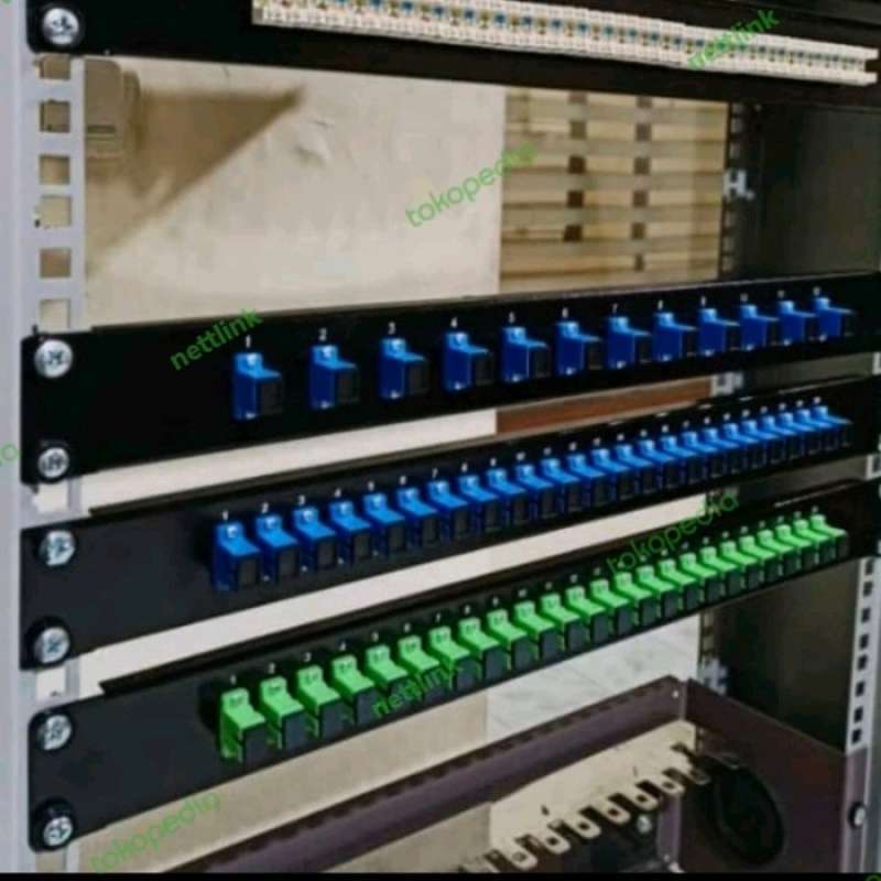 Promo Patch Panel Fo 24 Core Sc Upc Lengkap Adapter Fiber Optic