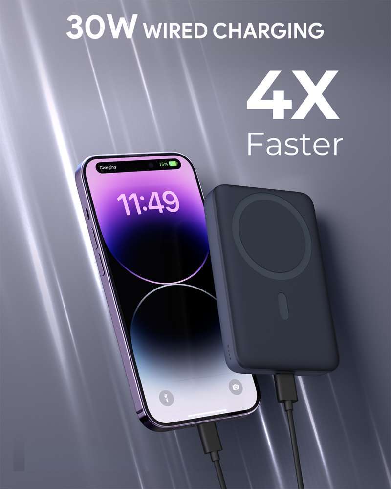 Jual AUKEY Powerbank 10000mah USB-C 30W PD Slim Portable PB-MS02-BU ...