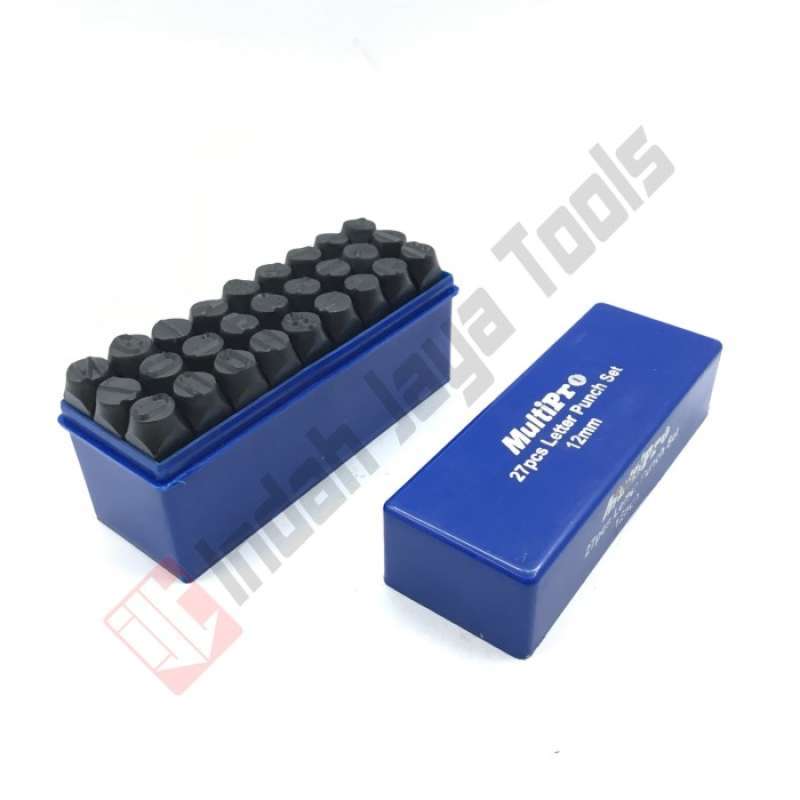 Promo MULTIPRO 12 mm Letter Punch Set 27 Pcs - Alat Ketok Huruf Nomor ...