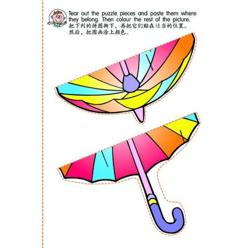 Jual Buku Anak PAUD/TK Bilingual : Cut & Paste : Little Finger (English ...