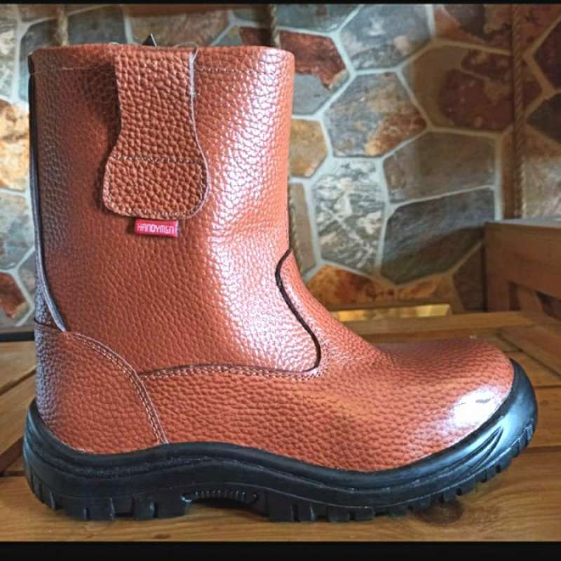 Promo Sepatu Safety Boot Kulit Konstruksi Tambang Handymen Nbr 802 ...