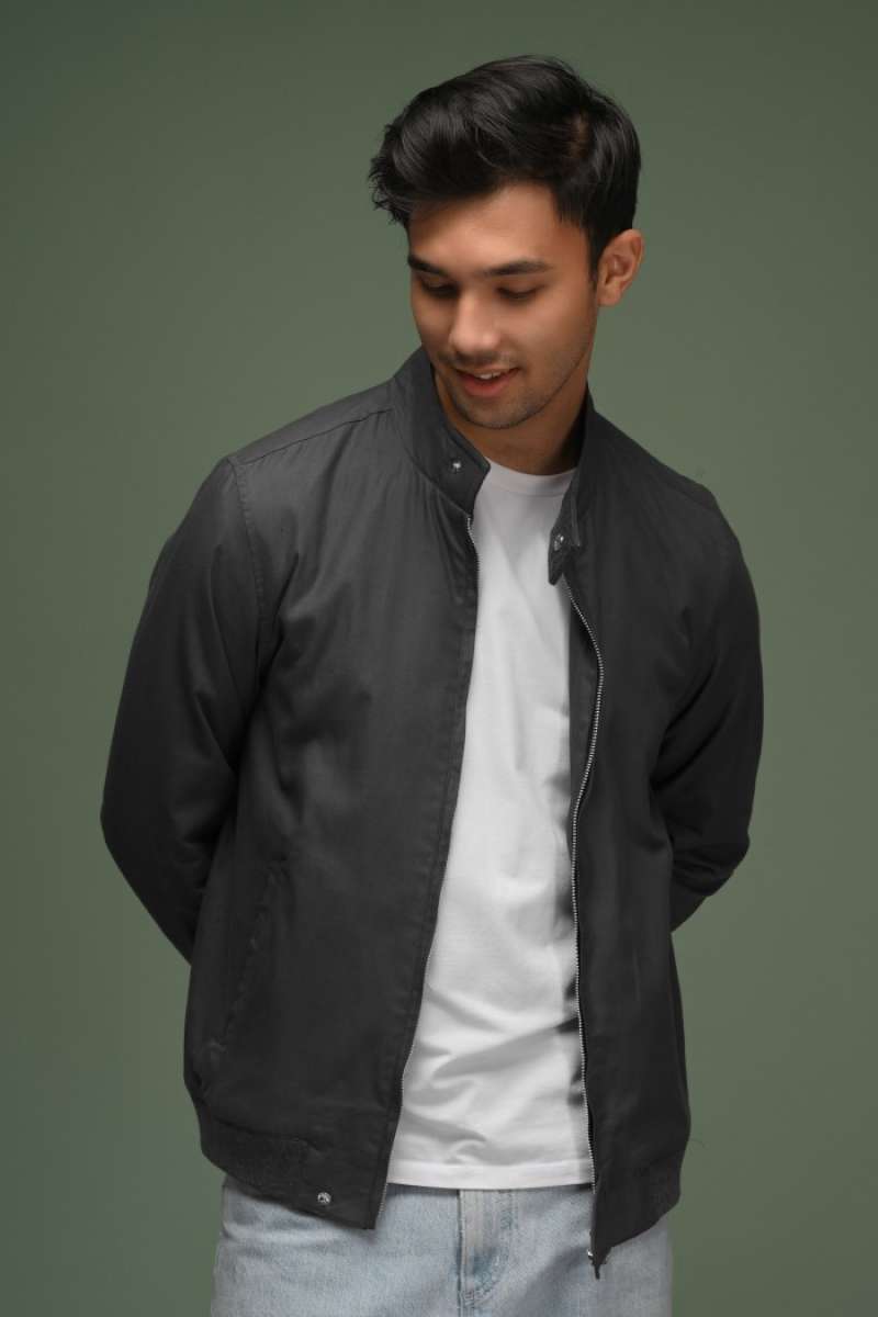 Promo Jaket Prepp Studio Harrington Jacket Dark Grey - S Diskon 2% Di ...