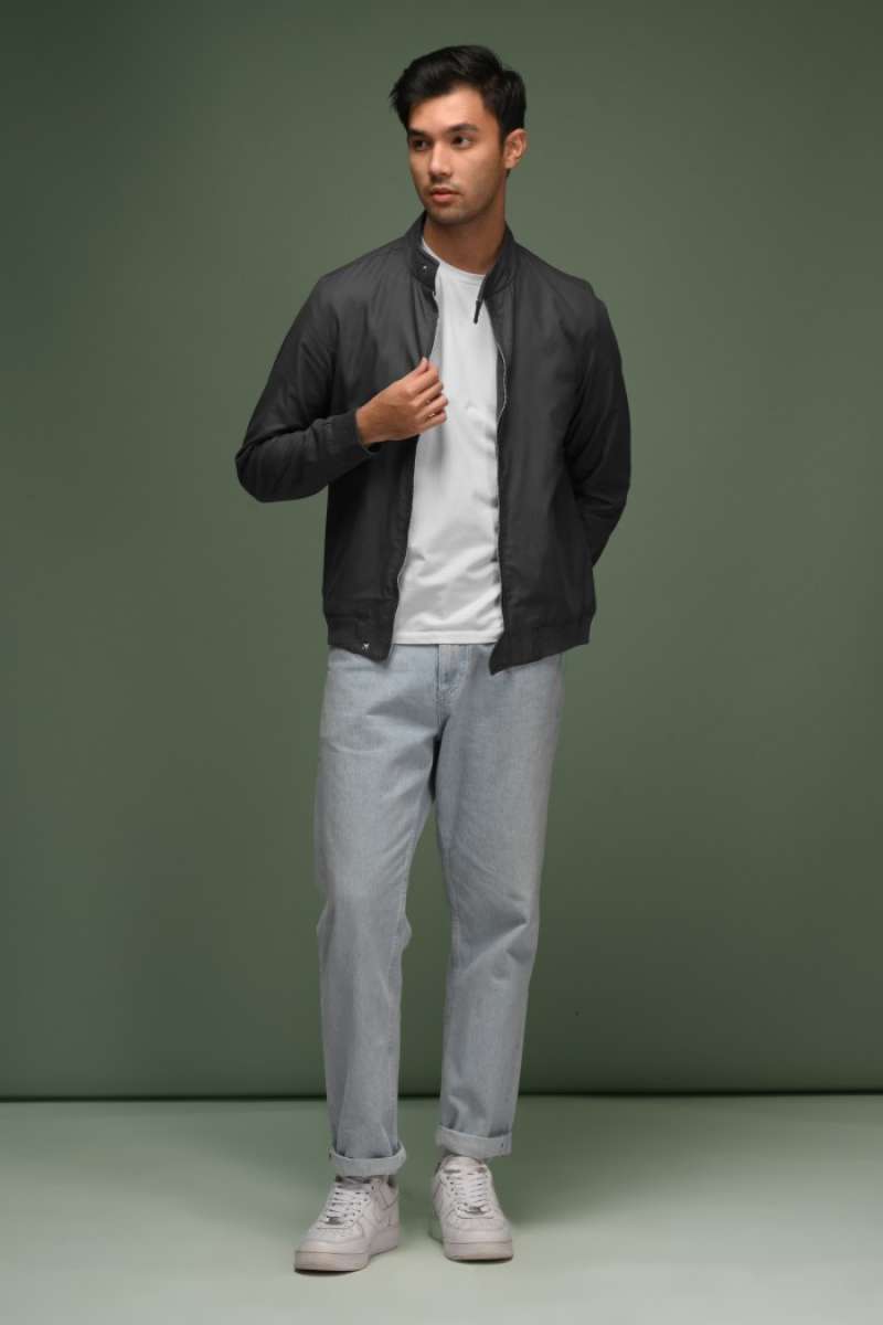 Promo Jaket Prepp Studio Harrington Jacket Dark Grey - S Diskon 2% Di ...