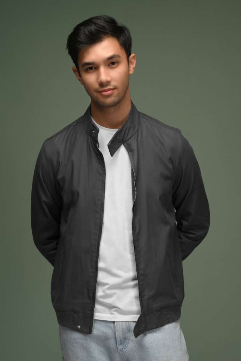 Promo Jaket Prepp Studio Harrington Jacket Dark Grey - S Diskon 2% Di ...