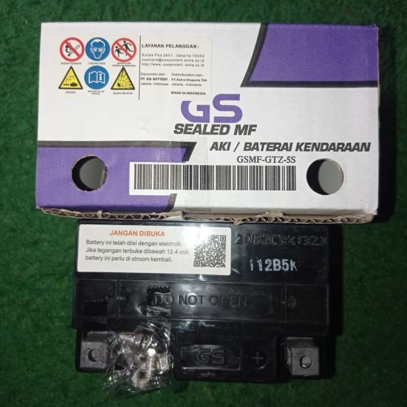 Jual Aki Accu Gs Astra Gtz5s 100% Ori Untuk Motor Yamaha.honda.suzuki ...