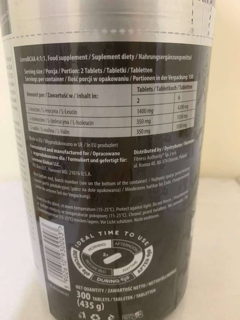 Jual Kevin Levrone Silver 4:1:1 Bcaa 300 Tablet Tabs Di Seller ...