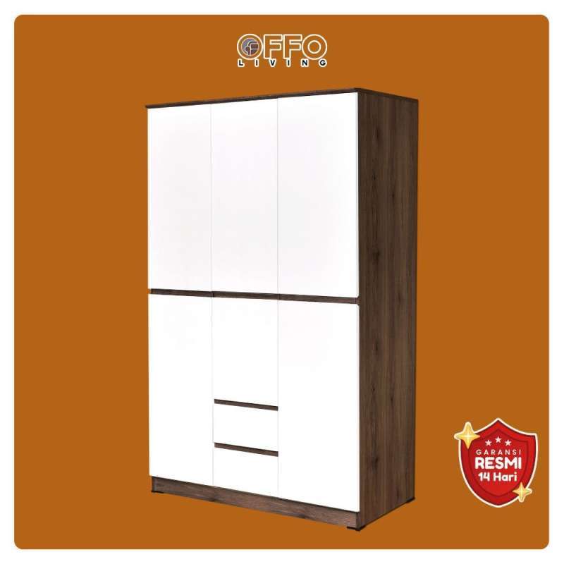 Promo Offo Living - Lemari Pakaian Santorini 3 Pintu - Lemari Pakaian ...