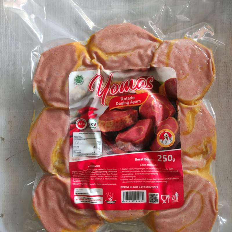 Jual Yomas Rolade Daging Ayam( Isi 9)250g Di Seller Wahana Food ...