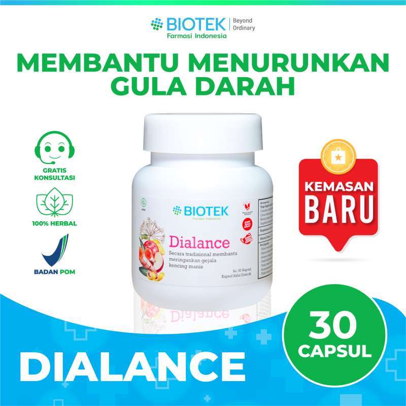 Jual Biotek Farmasi - Dialance 30 Kapsul / Obat Herbal Diabetes ...