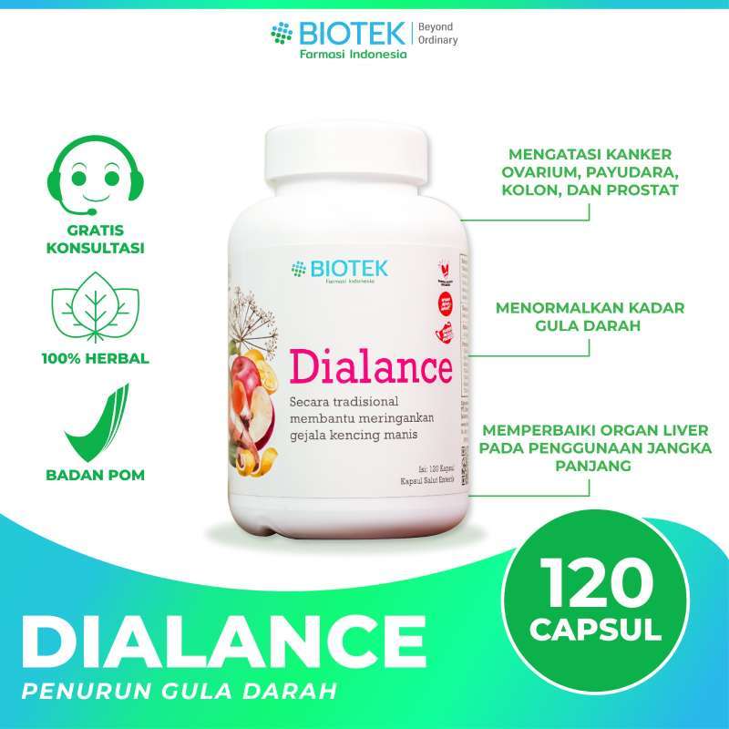 Jual Biotek Farmasi - Dialance 30 Kapsul / Obat Herbal Diabetes ...