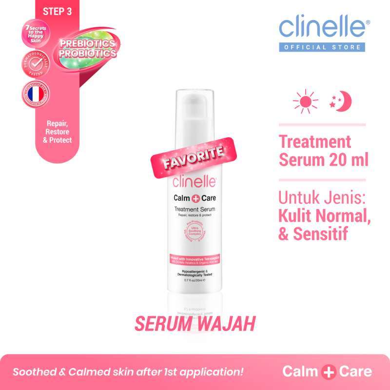 Jual Clinelle Calm+care Treatment Serum 20ml - Serum Wajah Kulit ...