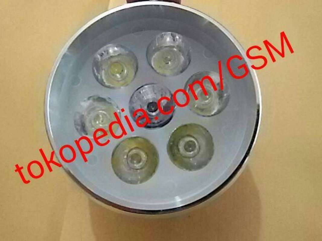 Promo Lampu Sorot Tembak Led 7 Mata Bulat Super Terang Mata Motor Mobil ...