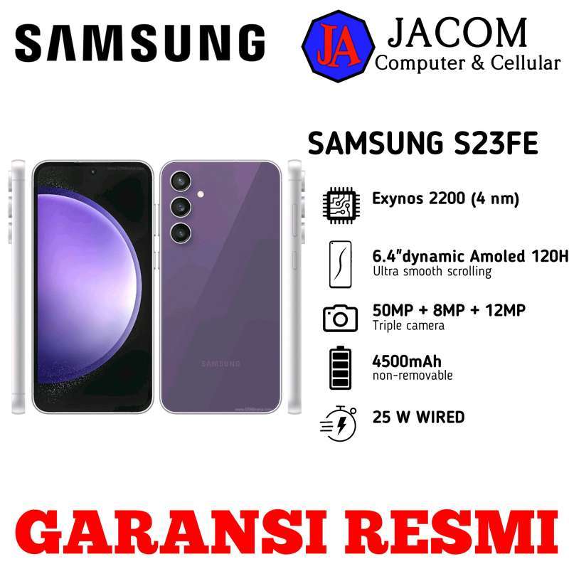 Jual Smartphone Samsung Galaxy S23fe Garansi Resmi Di Seller Jacom - Ja Com - Kota Metro | Blibli