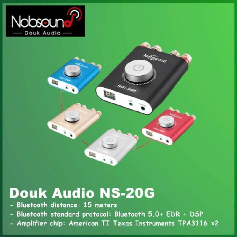 Jual New Nobsound Douk Audio Hifi Ns-20G Ns20G Ns20 Dsp Stereo Amp Amplifier New - Merah di ...