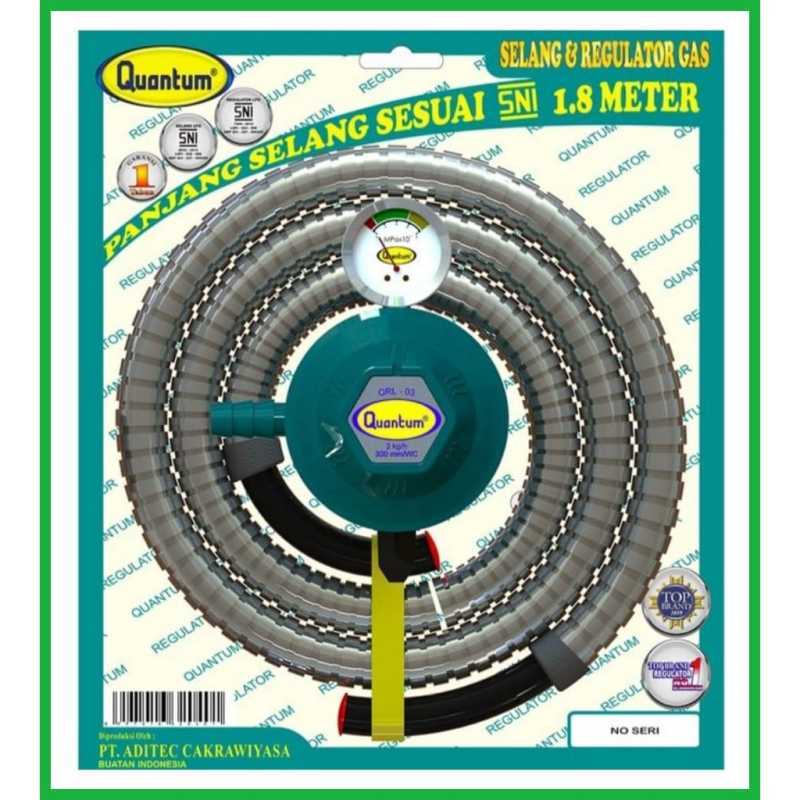 Jual Quantum Qrl 032 Paket Selang Dan Regulator Meter Gas - Qrl032 ...