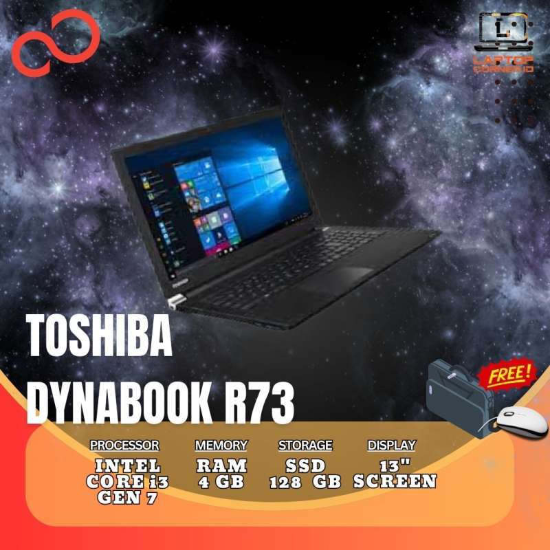 Jual Laptop Toshiba R73 Core i3 Gen 7 RAM 4GB SSD 128GB Mulus ...