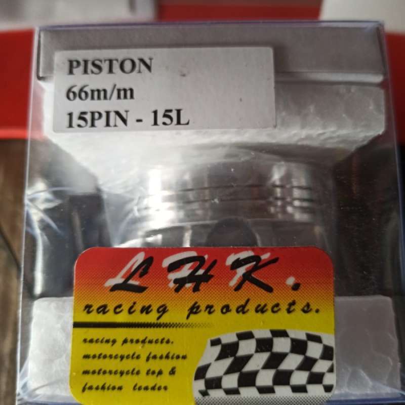 Jual Piston seher LHK 66 pin 15 Dome Jenong double ring Original LHK di ...