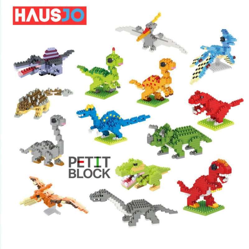Jual Jike Petit Block Mini Building Block Dinosaurs Series di Seller ...