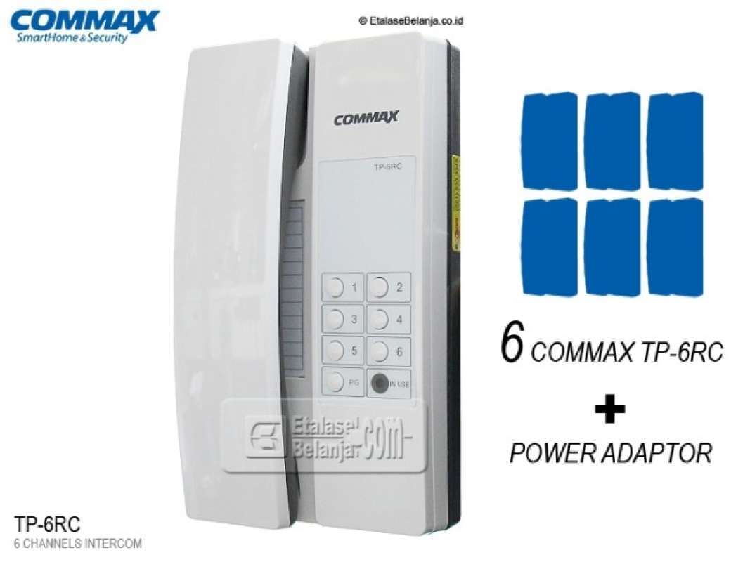 Promo Commax Tp-6rc Paket Intercom Channel + Adaptor Terbaik Diskon 1% ...