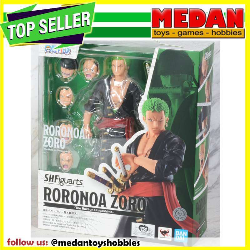 Jual Bandai Shf Roronoa Zoro Onigashima Uchiiri Misb Ori Figure One ...