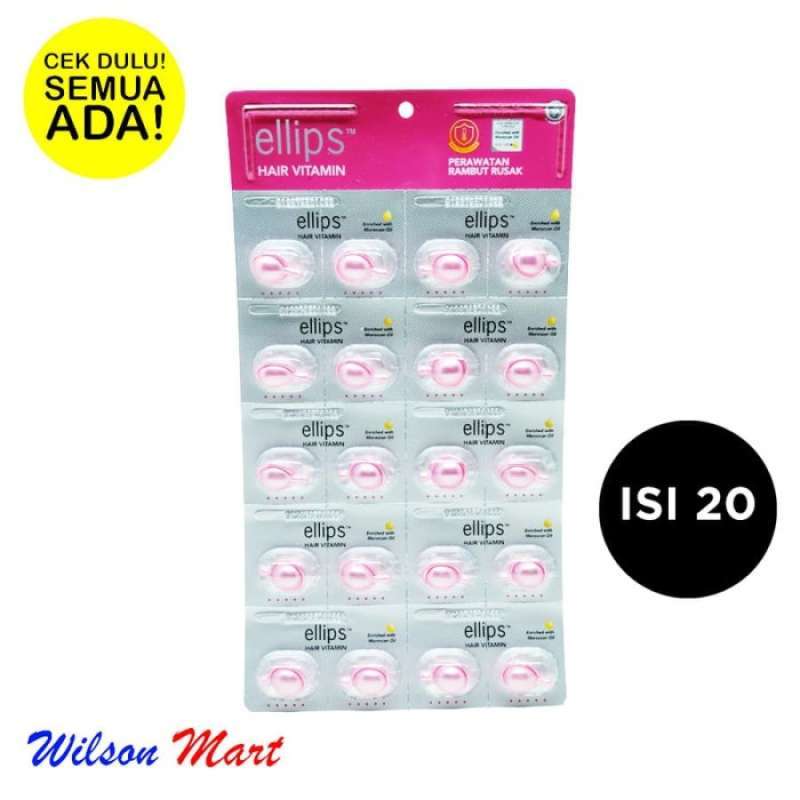 Jual ELLIPS ELIPS HAIR VITAMIN HAIR TREATMENT PINK ISI 20 CAPSULES di ...