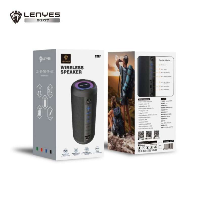 Promo Lenyes S207 Speaker Bluetooth Portable Wireless Premium Tws ...