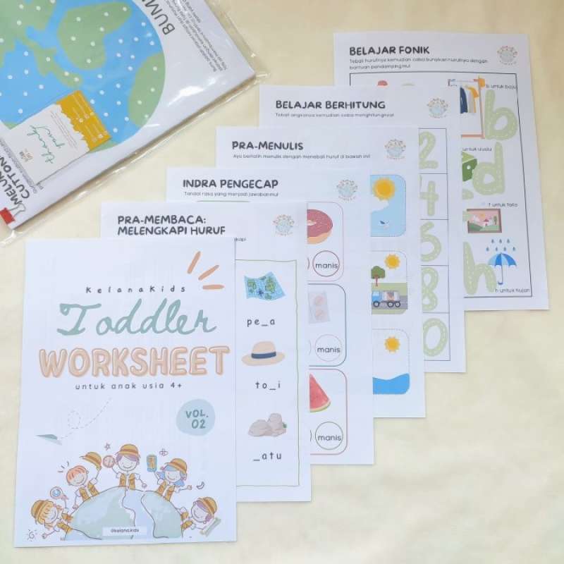 Promo Worksheet Vol. 02 /lembar Kerja Anak Usia 4th+ - Hanya Print Out ...