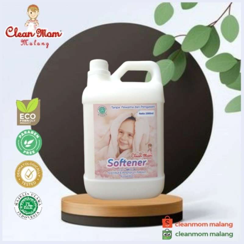 Promo New Softner 2 liter Clean Mom - formula baru lebih harum Diskon 33% di Seller Jaya Raga ...
