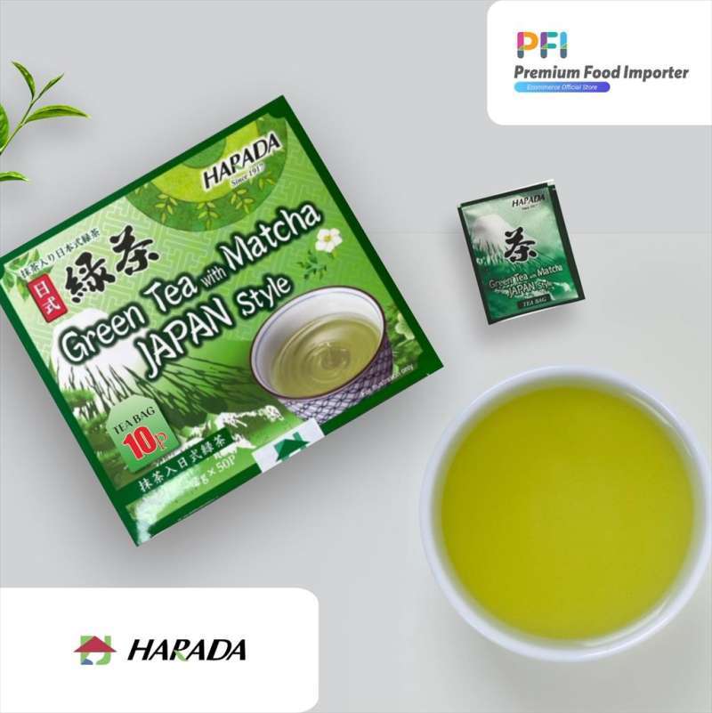 Jual Harada Green Tea With Matcha Japan Style Box - 10 Sachet Di Seller ...