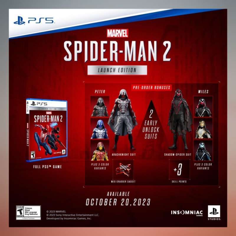 Jual Ready - Marvel Spider-man 2 / Spiderman 2 Launch Edition Usa (ps5 ...