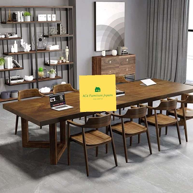 Jual Meja Rapat Minimalis Klasik Full Kayu Jati 8 Kursi Di Seller Ag4 ...