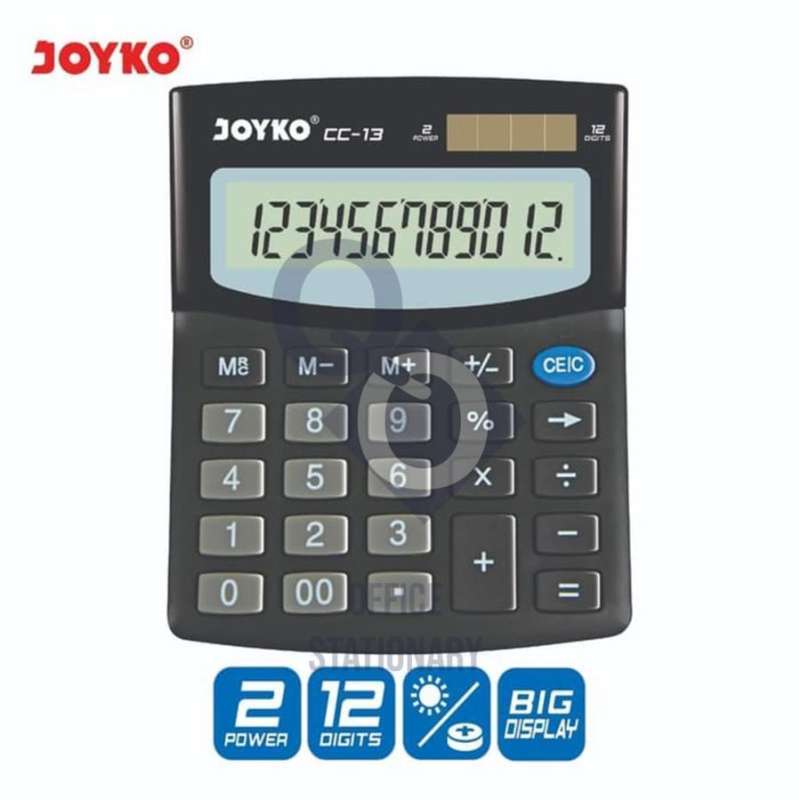 Jual Kalkulator 12 Digit / Calculator Joyko Cc-13 / Check Correct Di Seller Qq Officestationery ...