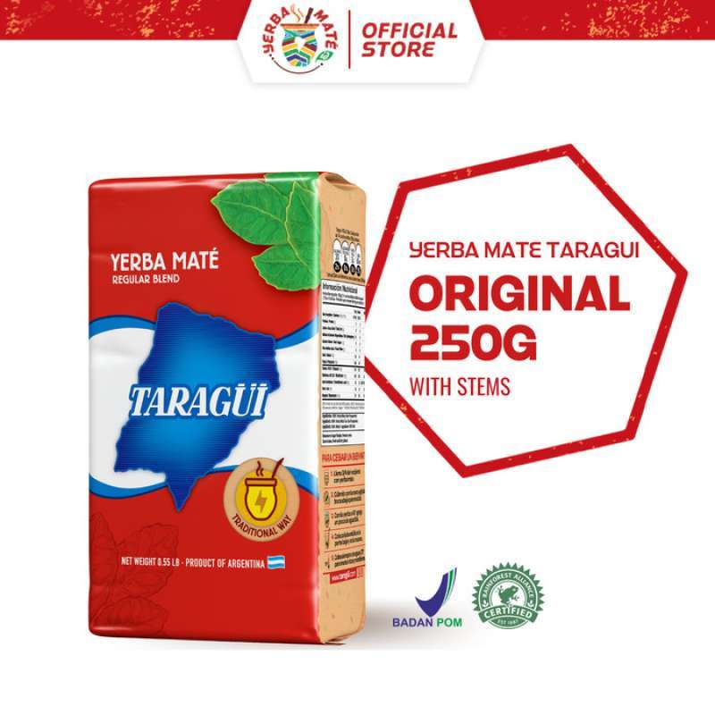 Promo Taragui Yerba Mate with stems 250g | Teh Botanikal Argentina ...