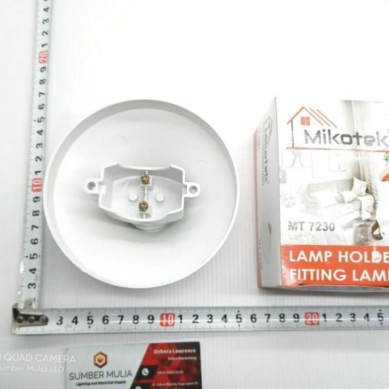 Promo Mikotek Fitting Plafon Bulat / Fitting Lampu Plafon Bulat E27 ...