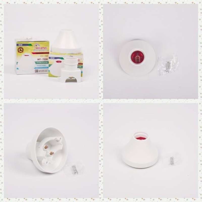 Promo Mikotek Fitting Plafon Bulat / Fitting Lampu Plafon Bulat E27 ...