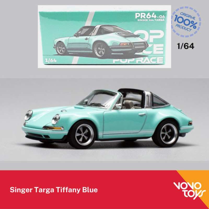 Jual Poprace 1/64 Singer 964 Targa Tiffany Blue Diecast di Seller Vovo ...