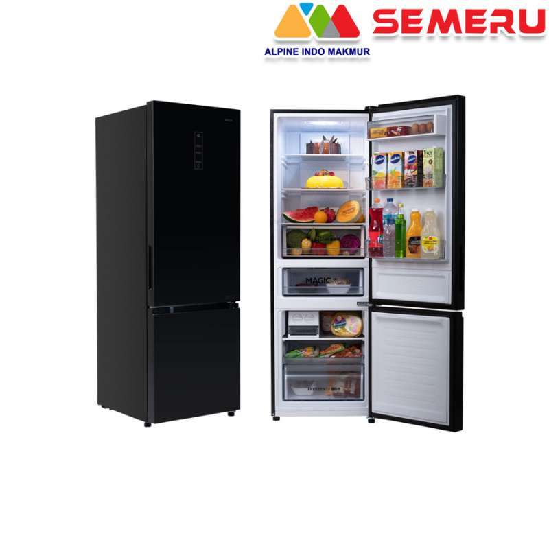 Jual Aqua Kulkas 2 Pintu Bottom Freezer Inverter 350 L Aqr-350 Rbg (bk ...