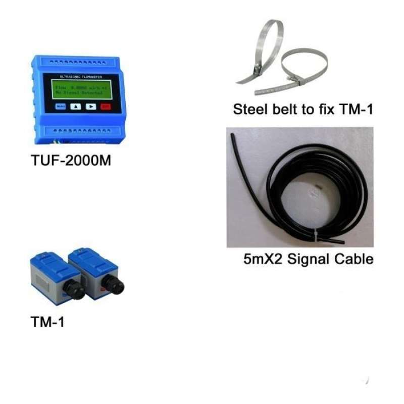 Jual Ultrasonic Flow Meter Liquid Flowmeter Tuf-2000m 50-700mm Rs485 ...