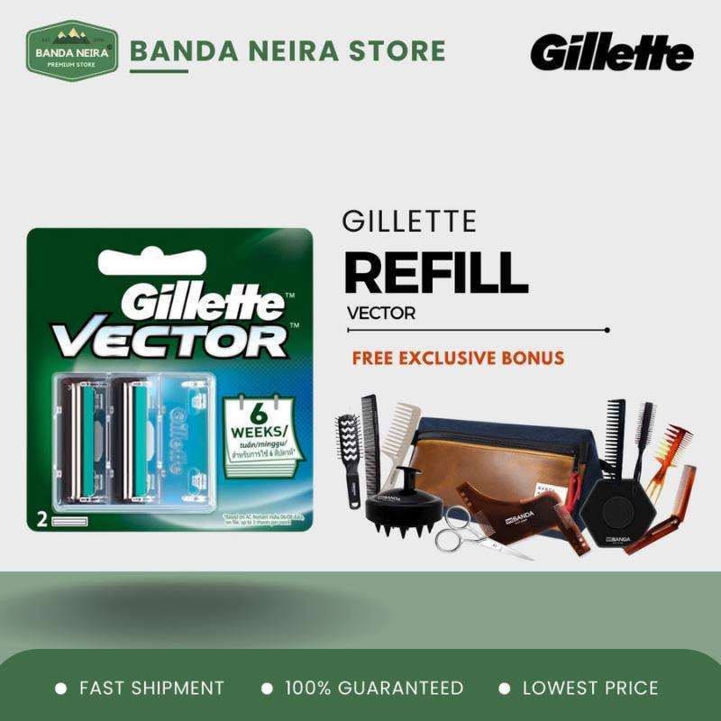 Jual Gillette Vector Refill / Isi Ulang Razor 2 Mata Pisau Cukur - 4 ...